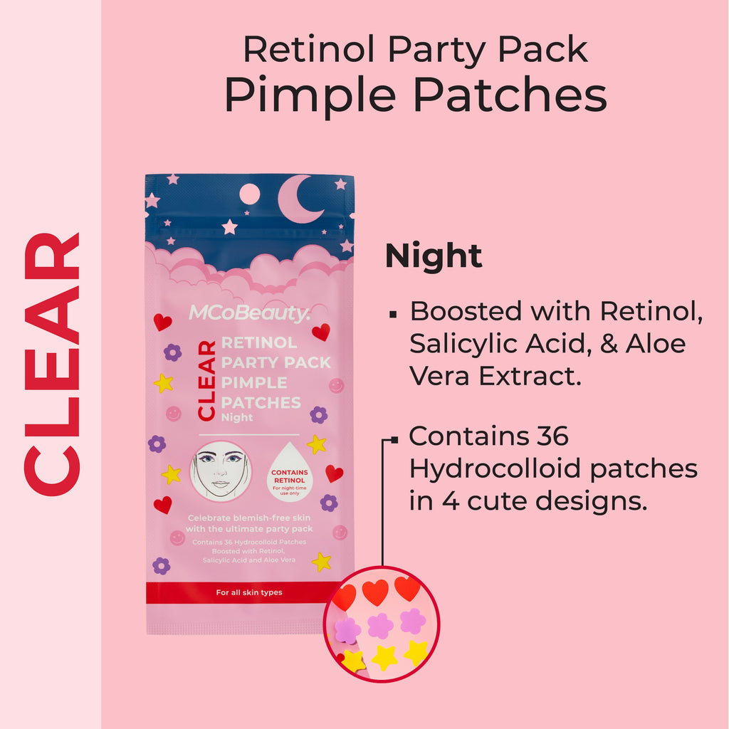 Retinol Party Pack Pimple Patches – MCoBeauty